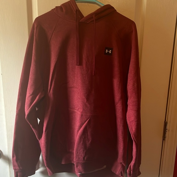 Shirts | Red Large Under Armour Sweatshirt | Poshmark